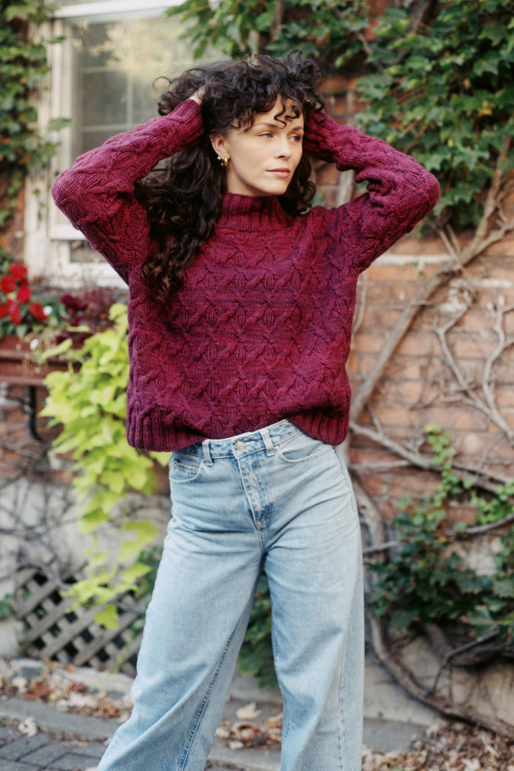 Kelly Sweater | Knitting Pattern with or without yarn – Les Laines ...
