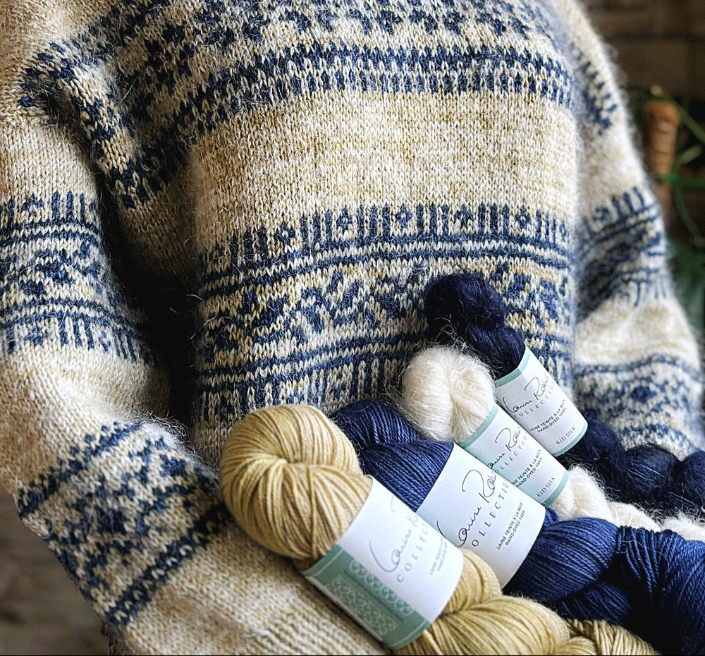 Porcelain Sweater | Kit de Laine – Les Laines Biscotte Yarns