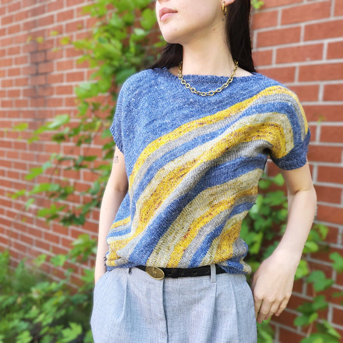 Free Spirit Pullover - Knitting pattern and knitting kits – Les Laines ...
