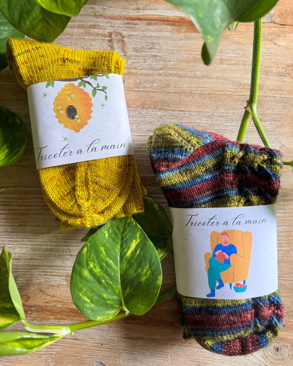 HANDKNIT | Free printable labels gift tags – Les Laines Biscotte Yarns