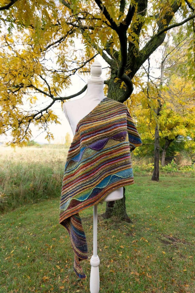 Octopus Garden Shawl Free Knitting Pattern – Les Laines Biscotte Yarns