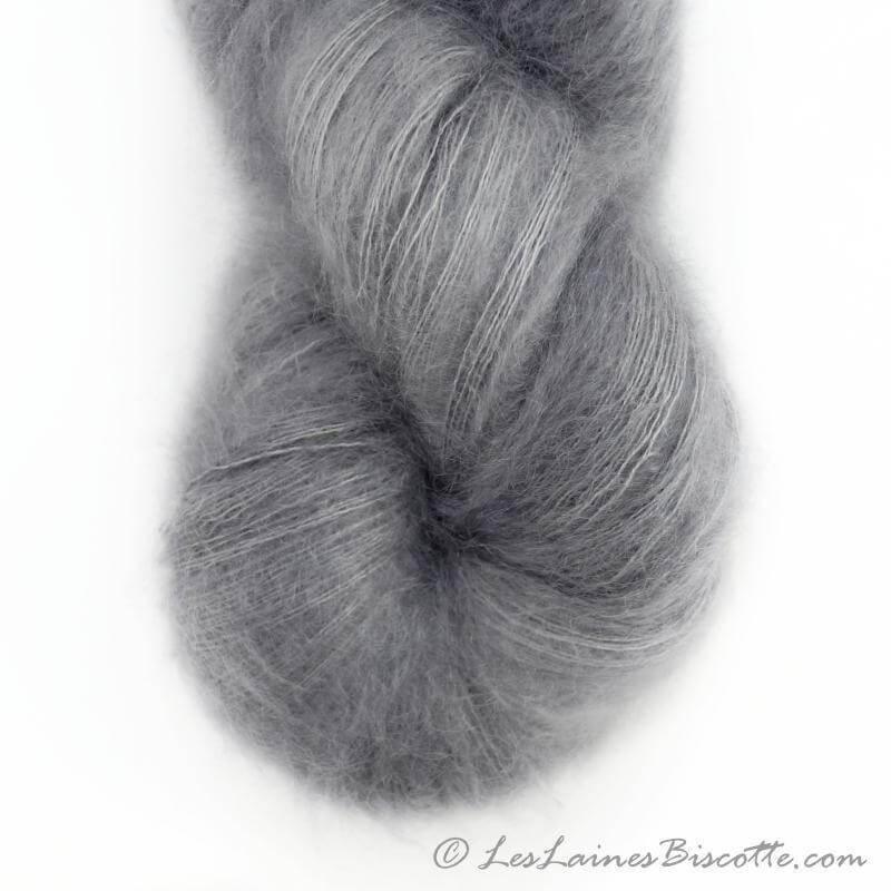 Laine Kid Silk HERMIONE GRIS-GRIS – Les Laines Biscotte Yarns