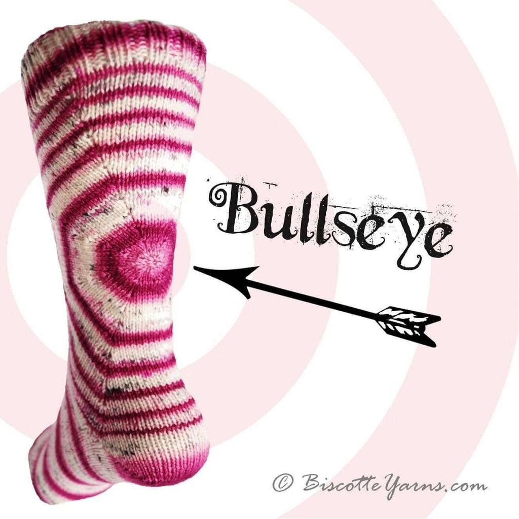 Bullseye socks | Knitting kit – Les Laines Biscotte Yarns